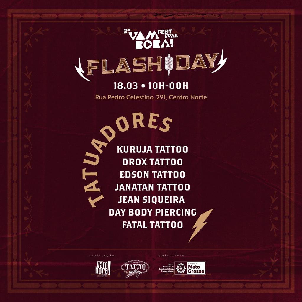 Flash Day Tattoo: um sábado repleto de atrações imperdíveis!